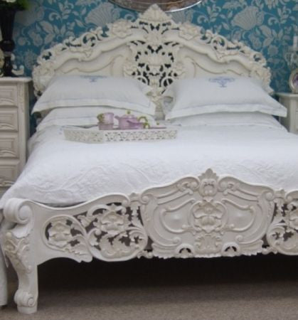 antique rococo bed